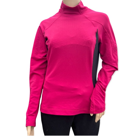 Ativa | Tops | Ativa Hot Pink Mock Neck Fitness Top Euc | Poshmark